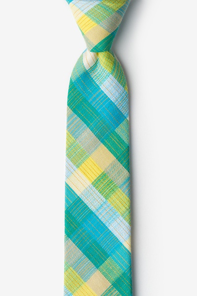 Yellow Cotton Hathaway Skinny Tie | Ties.com