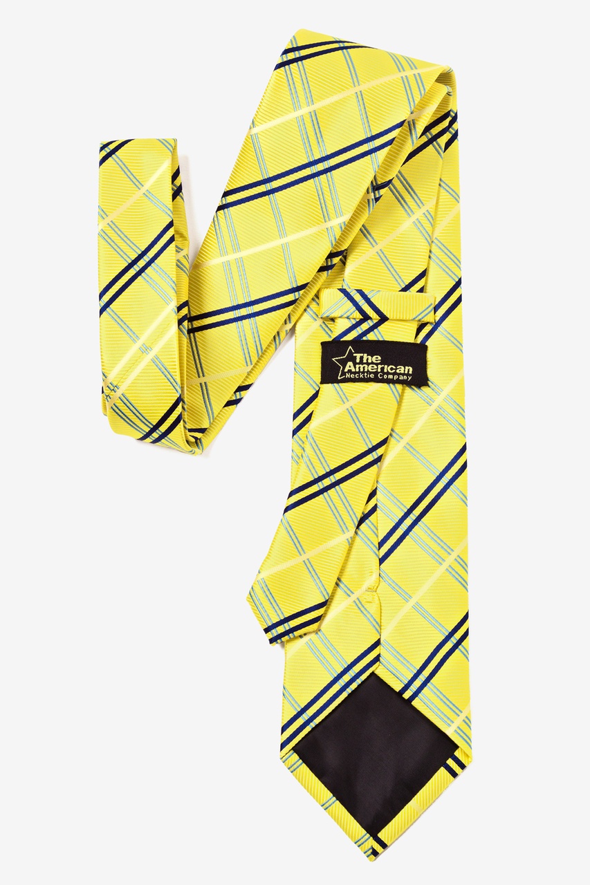 Yellow Microfiber Sunny Extra Long Tie | Ties.com