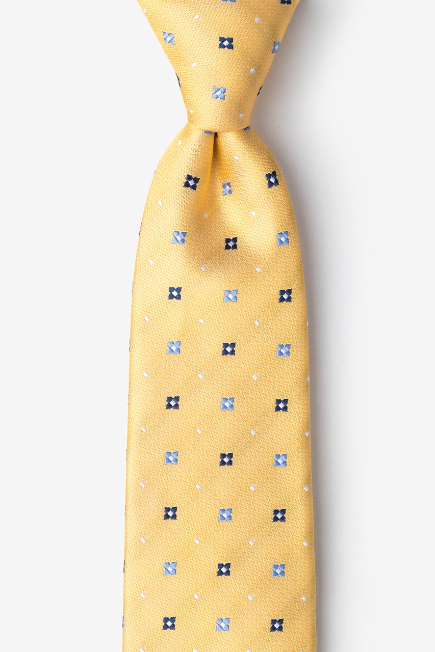 Yellow Silk Mykonos Extra Long Tie | Ties.com